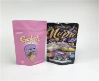 China Soft Touch Custom Printing Smell Proof  Weed Kratom Bag 3.5g 7g 14g Cannabies Packaging Mylar Bag for sale