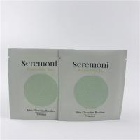China Custom Printed Small Three Side Sealed Packaging Bags with Zipper Small Sachets for Tea Packaging for sale
