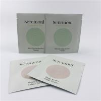 China Custom Printed Small Three Side Sealed Packaging Bags with Zipper Small Sachets for Tea Packaging for sale
