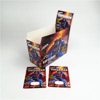 China Silk Printing CMYK Sex Pill Packaging Card 9x12cm for sale