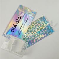 China Glossy clear front dental floss hang hole plastic bags aluminum foil customized zip lock bag packaging for sale