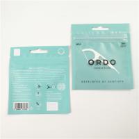 China Low MOQ clear front dental floss hang hole plastic packaging bags aluminum foil zipper bag packaging for sale