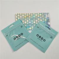 China Low MOQ clear front dental floss hang hole plastic packaging bags aluminum foil zipper bag packaging for sale