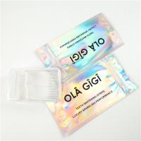 China Low MOQ clear front dental floss hang hole plastic packaging bags aluminum foil zipper bag packaging for sale