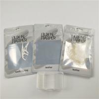 China Low MOQ clear front dental floss hang hole plastic bags aluminum foil digital print zip lock bag packaging for sale