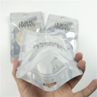 China Low MOQ clear front dental floss hang hole plastic bags aluminum foil digital print zip lock bag packaging for sale