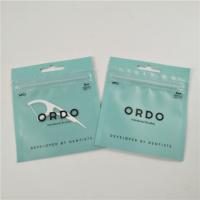China Mini quantity clear front dental floss hang hole plastic bags aluminum foil digital print zip lock bag packaging for sale