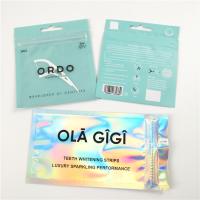 China Mini quantity clear front dental floss hang hole plastic bags aluminum foil digital print zip lock bag packaging for sale