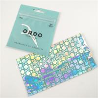 China Glossy clear front dental floss plastic bags aluminum foil customized digital print zip lock bag packaging for sale
