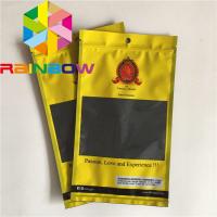 China Resealable Three side seal Flat Mylar Bags See Through Cigar Humidity Pouches Plastic Weed Food Pouches Packaging for sale