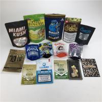China CBD 3.5g Soft Touch Cookie Bag Smell Proof Mylar Childproof Foil Pouch Packaging for sale