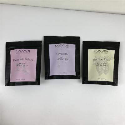 China 32 Oz Bath Salt Foil Pouch Packaging Resealable Stand Up Bag / 250g Coffee Body Scrub Pouch for sale