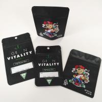 China Custom printed matte black resealable weed aluminum foil  mylar bags for sale