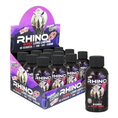China Male Enhancement Capsule CMYK Rhino Bottle Paper Box With Stand for sale