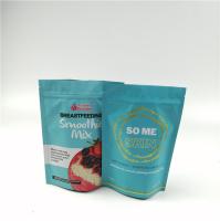 China Gravure Printing 100mircon Smell Proof Pouch 250g Whey Protein for sale