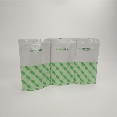 China Stand Up Resealable Zip Lock Aluminum Plastic Bags Custom Food Grade Tea Plastic Bag for sale