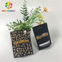 China Plastic Mylar  Custom Stand Up Pouches 150mg Black Matte for sale