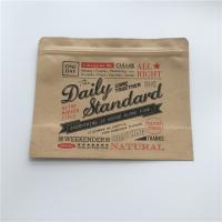 China Heat Seal Kraft Paper Tea Coffee Snack Bag Packaging Printed Moisture Proof for sale