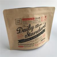 China Aluminum Foil Tea kraft paper  bags Stand Up Heat Seal Printed for sale