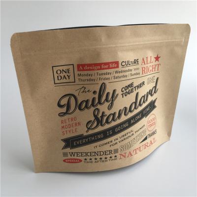 China Aluminum Foil Tea kraft paper  bags Stand Up Heat Seal Printed for sale