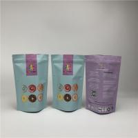 China Cookie Plastic Packaging Aluminum Foil Digital Printed Stand Up Pouches Resealable Zip Lock Bags for sale