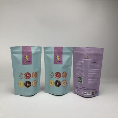 China Cookie Plastic Packaging Aluminum Foil Digital Printed Stand Up Pouches Resealable Zip Lock Bags for sale