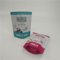 China Matte Finish Protein Powder Custom Printed Snack Bags Smell Proof Chocolate Bar Food Grade Bags for sale