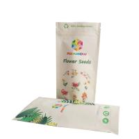 China Compostable Food Kraft Paper Bag Custom Printing 100% Biodegradable Fruit Packaging Bags for sale