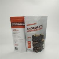 China Resealable Custom Chocolate Bar Packaging Mylar Stand Up Bag With Zipper Snack Cookie packing Bags for sale