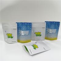 China Small Edible CBD Flower Mylar Stand Up Pouch Child Resistant 3.5 Grams for sale