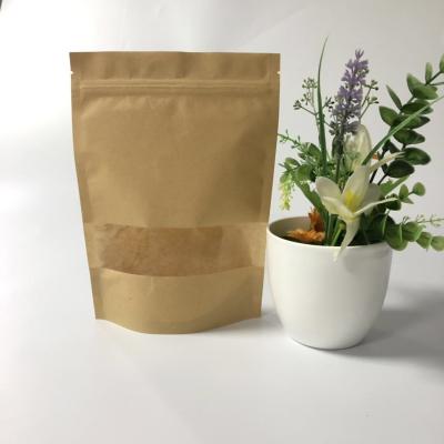 China Food Storage Sealing Kraft  Stand Up Pouch Custom Logo for sale