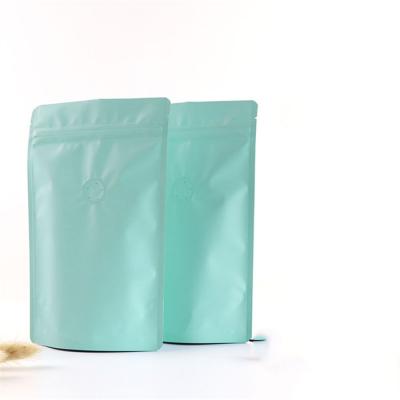 China Gravure Printing Matte Finish Aluminum Foil Zipper Coffee Bags With Valve for sale