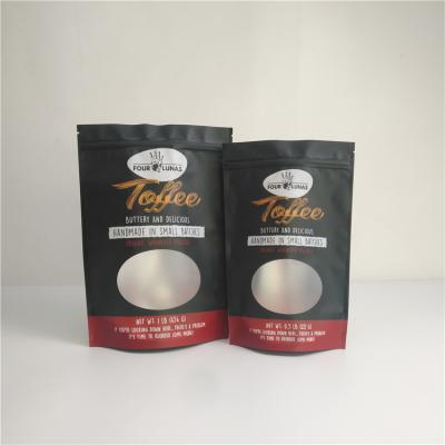 China Custom Printed Laminated Edible Mylar Candy Food Packaging With Window for sale