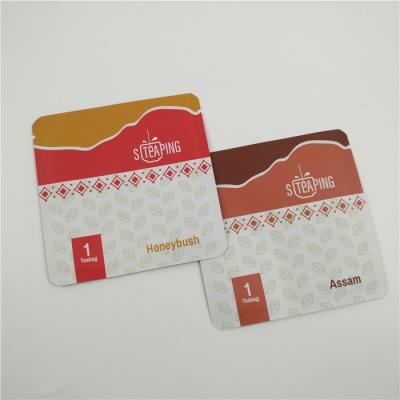 China Tea Mylar Heat Seal Aluminum Foil Bag Food Grade Smell Proof Gravure Printing for sale