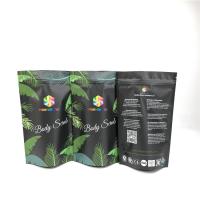 China Cosmetic Ocean Bath Salt Matte Mylar Reusable Zip Pouches Standing Smell Proof for sale