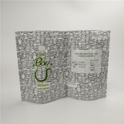 China 500g Aluminum Foil Plastic Resealable Coffee Bags Private Logo Available for sale