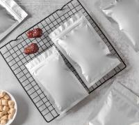 China Small Tea Zipper Foil Mylar Three Side Seal Bags Smell Proof Custom Printed for sale