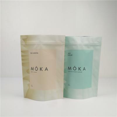 China Custom Zipper Laminated Plastic Stand Up Pouches For Bath Salts for sale