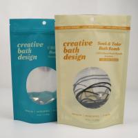 China Clear Window Matte Mylar Aluminum Foil Zip Lock Pouches Standing for sale