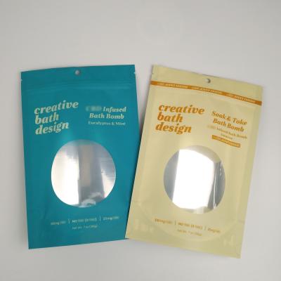 China Bags With Clear Wholesale Smell Proof Food Storage Aluminum Resealable Mylar Bags Foil Stand Up Pouch With Clear Window for sale