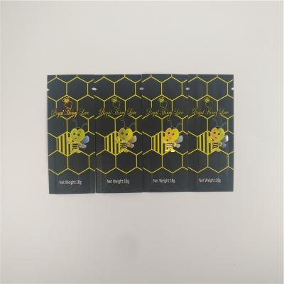 China Mini Sachet For Honey Packaging Heat Sealing Bag Smell Proof Foil Mylar Bags for sale