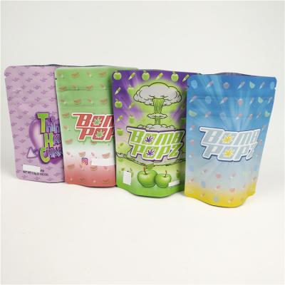 China Smell Proof Cookie Spice Plastic Mylar Bag Tobacco Foodstuff for sale