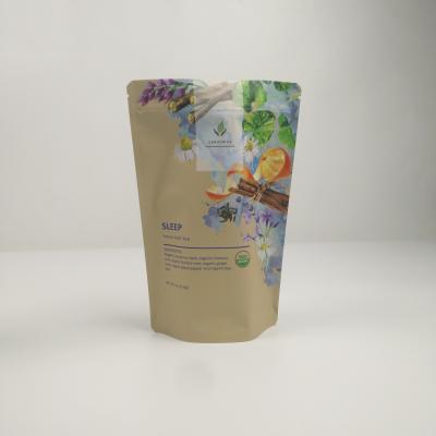 China Gravure Printing MOPP Tea Packaging Bag Eco Friendly With Zipper for sale