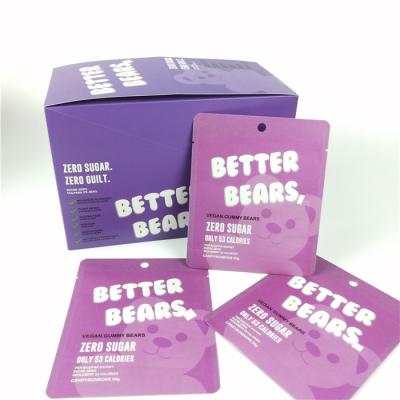 China 350g Paper Gummy Cbd Cardboard Packaging Box cmyk embossment for sale