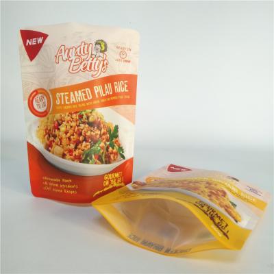 China VMPET 12C PE Food Packaging Bag SGS With Zipper Hot Food Cakes for sale