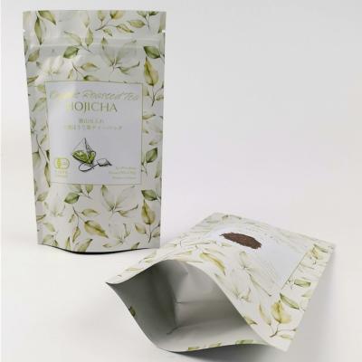 China CMYK FDA Gravnre Zipper Tea Packaging Bag 350g With Foil Inside for sale