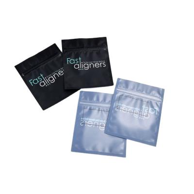 China Invisible Aligners CMYK MOPP Reusable Mylar Bags 120mic With Clear Front Window for sale