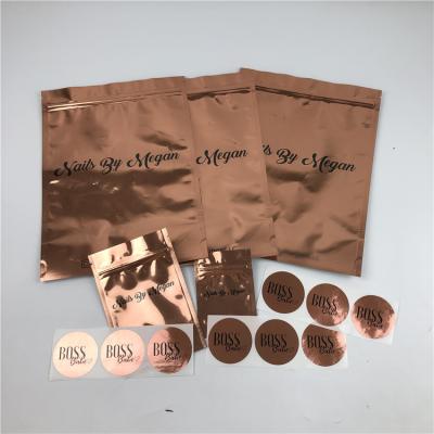 China 120mic MOPP CMYK Plastic Clothing Foil Bag SGS Clear Ziplock Mylar Bag for sale