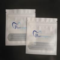 China MOPP PE Clear Aligners Plastic Pouches Packaging Three Side Seal Vmpet for sale