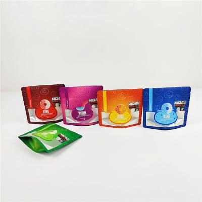 China 3.SA8000 QS CBD Gravure Printing Smell Proof Pouches 100mic Matte Clear Mylar Bags for sale